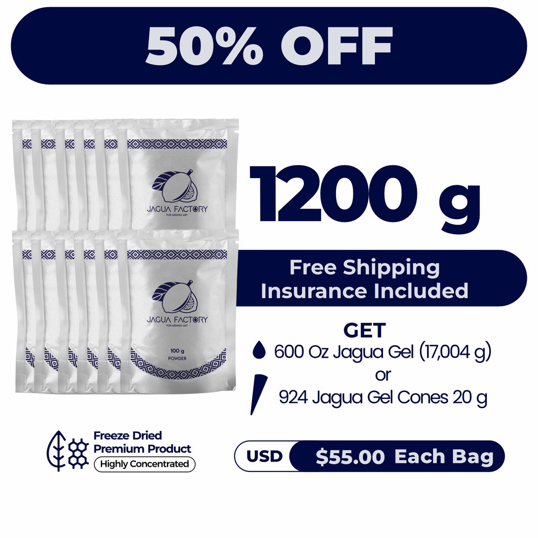 Highest & Freshest Quality of Jagua Ink, Powder & Gel - Jagua Factory