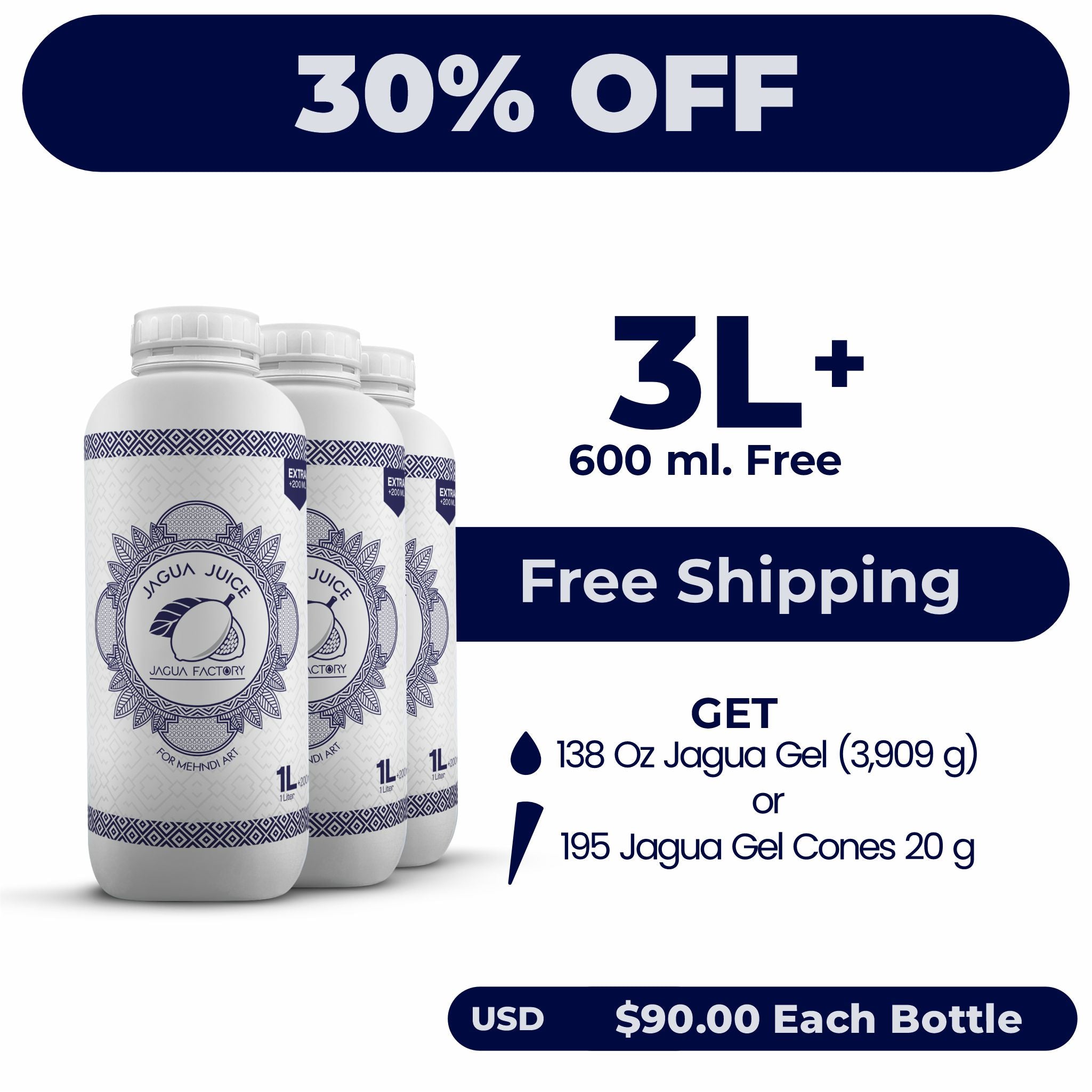 Jagua Juice Ink 3.6 L - The World's Most Powerful temporary tattoo Ink ...